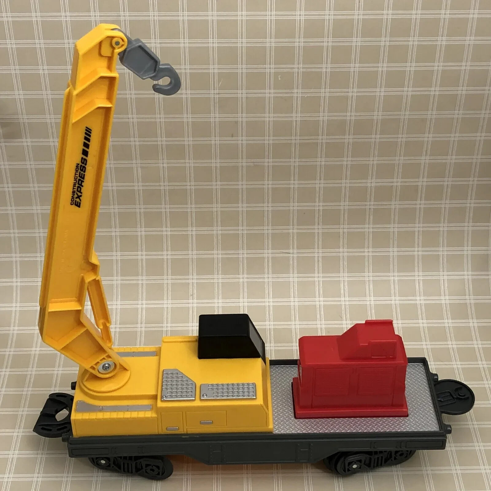 CAT Caterpillar Construction Express Train Car CRANE Toy State | eBay