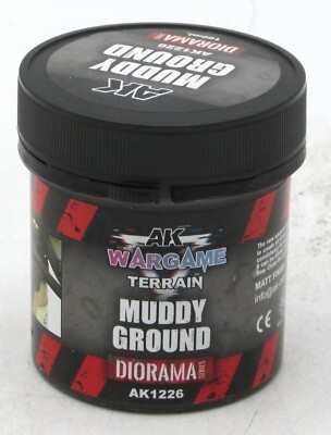AK Interactive AK1226 Muddy Ground [100ml] (Wargame Terrain) Wet Dirt ...