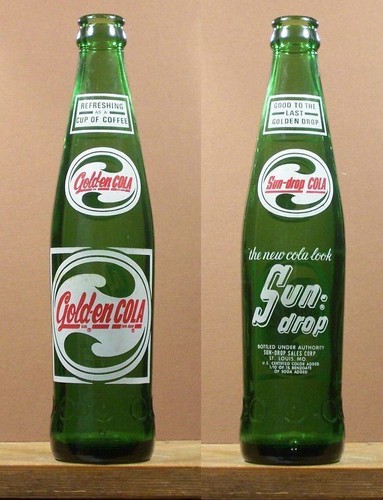 Golden Cola Sun Drop ACL 9 ounce Soda Pop Bottle St Louis Missouri 931 ...