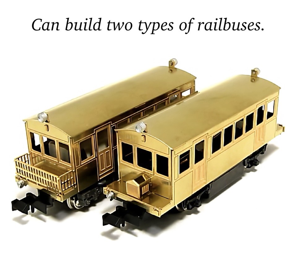 N Scale Aru-Model Freelance Vintage Bogie Railbus Kit w/Baskets ...