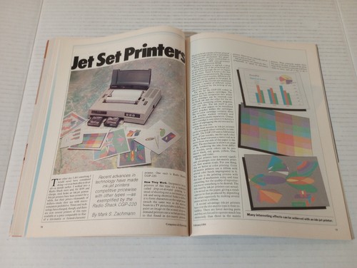 Computers & Electronics February 1984 New Low-Cost Ink-Jet Printers | eBay