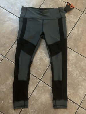 RBX Active S Crop Green Leggings With Mesh Inserts new classic active ...