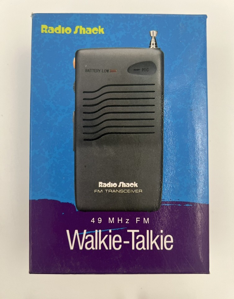 3x Radio Shack 49MHz FM walkie-talkie TRC-509 pocket hand-held ...