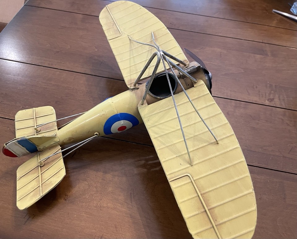 Decorative Yellow WW1 British Fighter Mono Plane | eBay