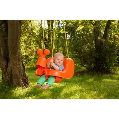 Toddler Swing Orange Snail Rope Bucket Swing Playtime Seatbelt ...