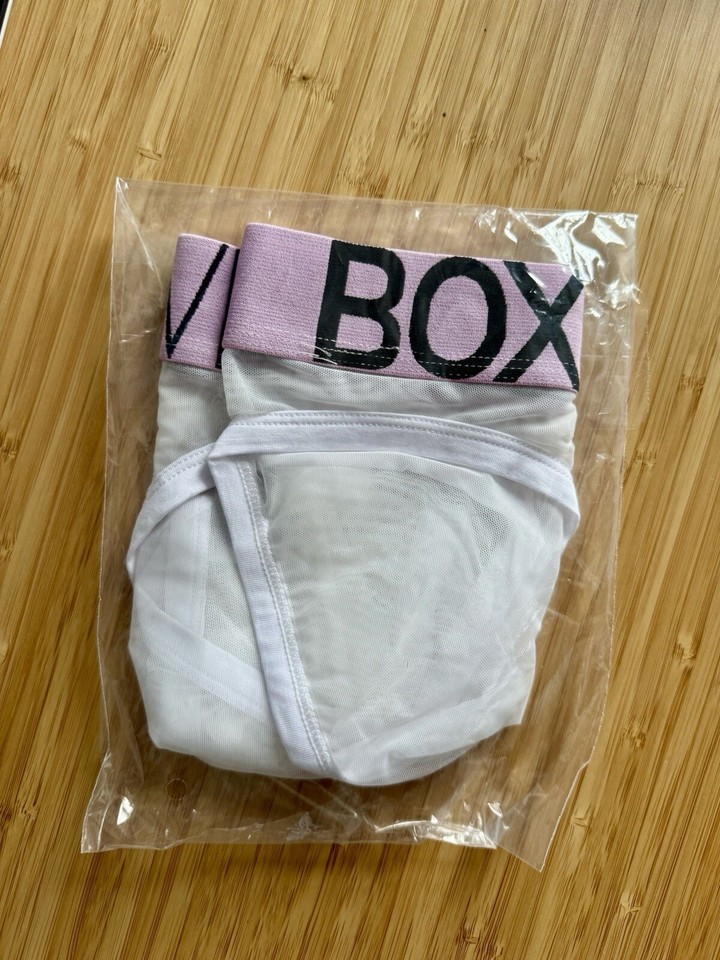 New Box Menswear All Over Mesh Brief,Two-Way Pink, Medium | eBay UK