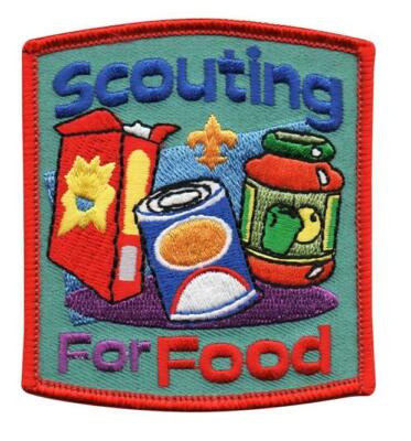 Boy Scouts of America BSA 3 inch SCOUTING For FOOD Activity Patch Drive ...