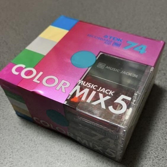 MiniDisc MD TDK MJ Music Jack MIX Color 74 min 5 pack Unopen MD ...