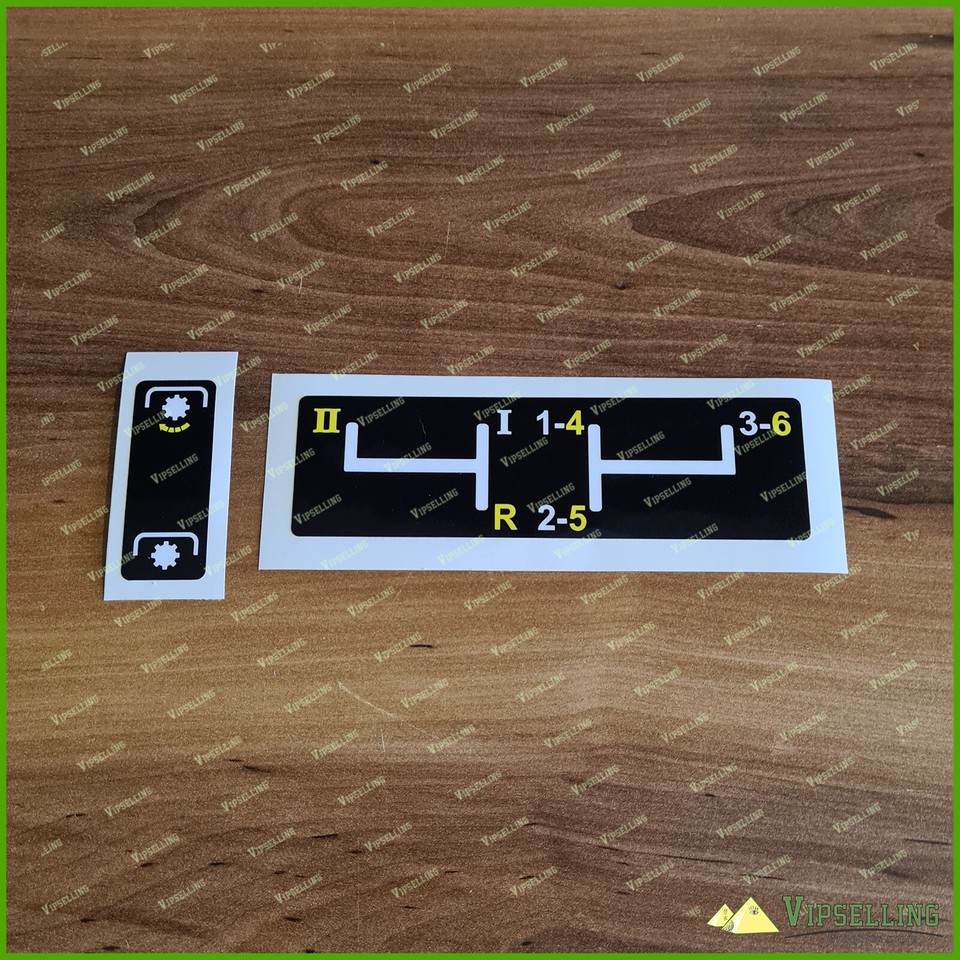Gear Shift Pattern Range and PTO Lever Decals Stickers fits John Deere ...