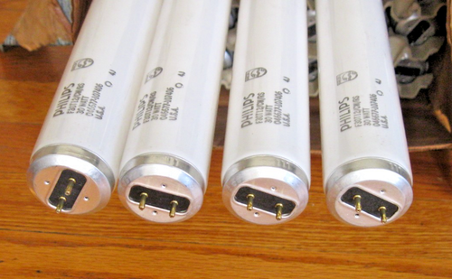 4 x PHILIPS 30w FLUORESCENT TUBE LIGHT BULB LAMP 3 FT 36" T12 USA MADE ...
