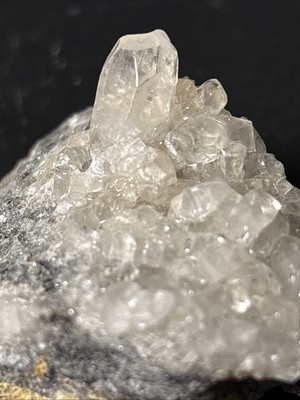 Calcite Crystals Vug on Limestone Display | eBay