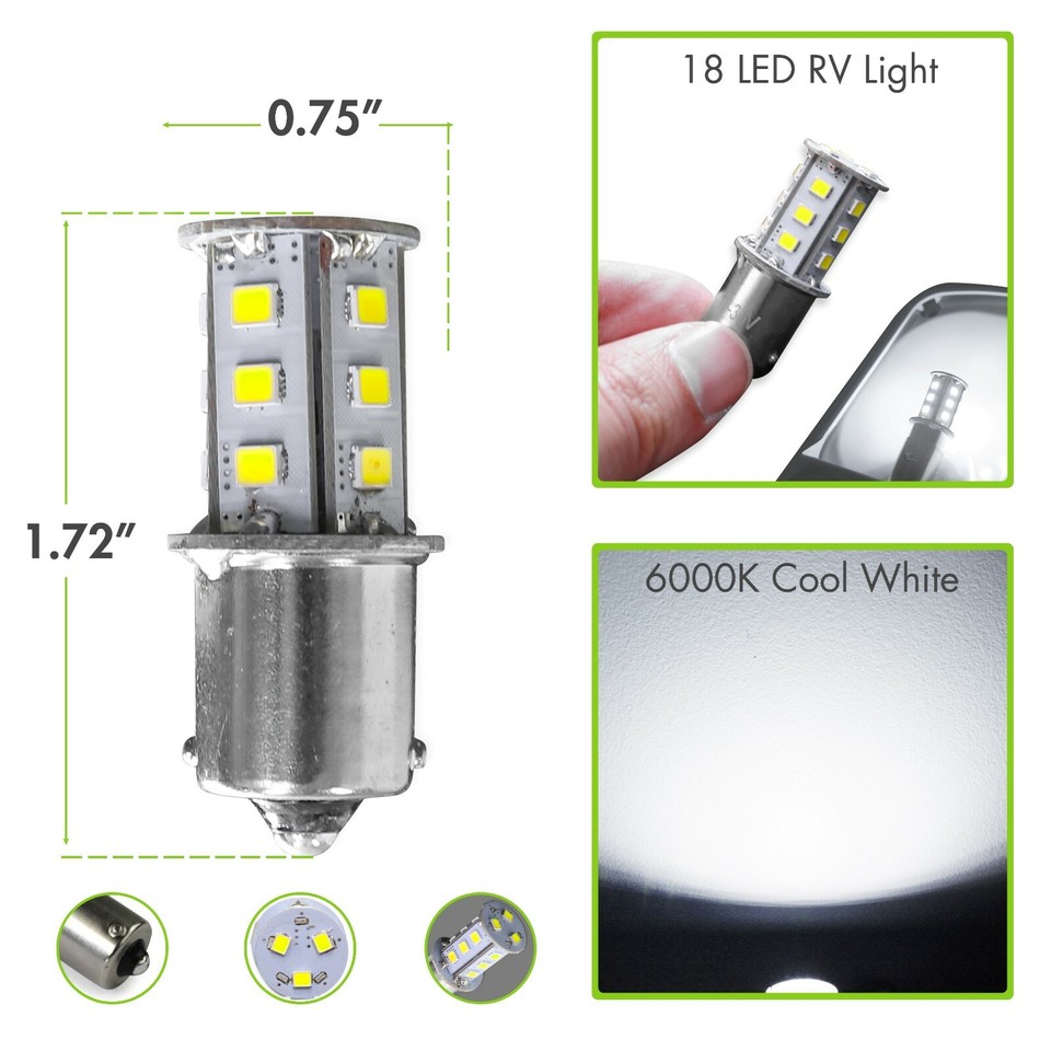 10X Leisure LED RV Camper Trailer Replacement interior Light Bulb 1383/ ...