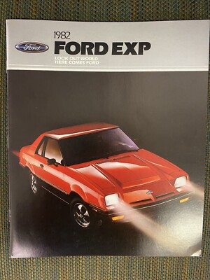 1982 Ford EXP Cars *Original Sales Brochure* (19 Color Pages) | eBay