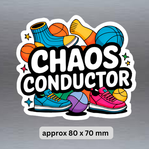 Chaos Conductor sticker funny vinyl decal for busy parents – Colorful ...