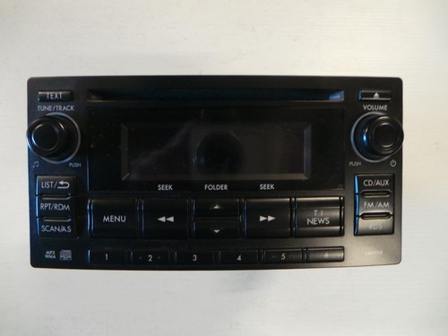 SUBARU XV STEREO/HEAD UNIT SINGLE IN-DASH CD PLAYER, P/N ON FACE ...