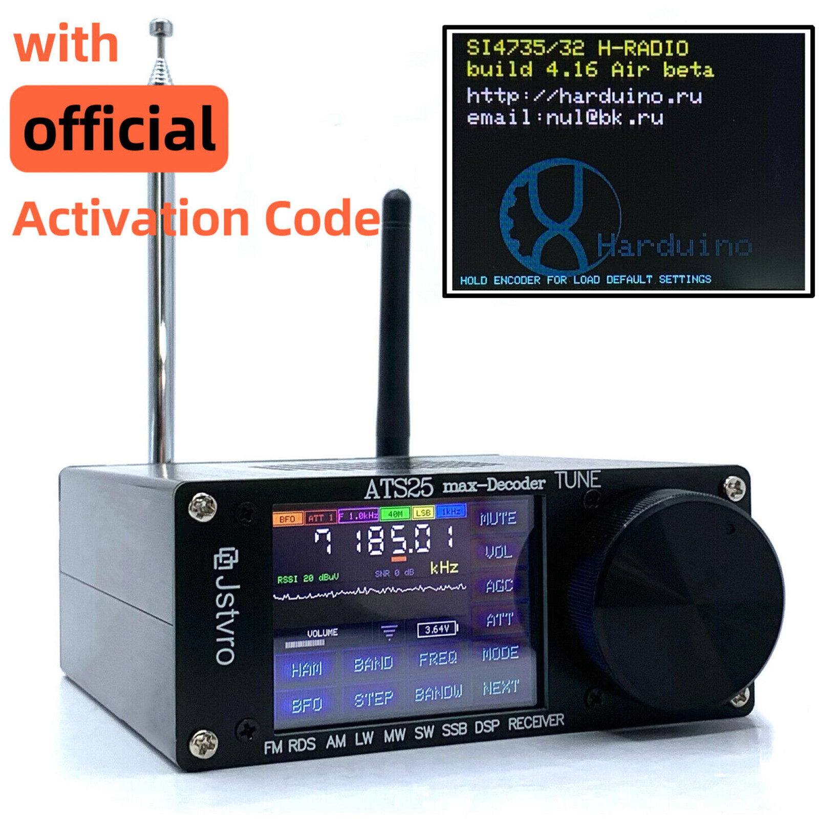 ATS25 Max Decoder Si4732 Radio Receiver Receiver with Official Activation CodegH | eBay