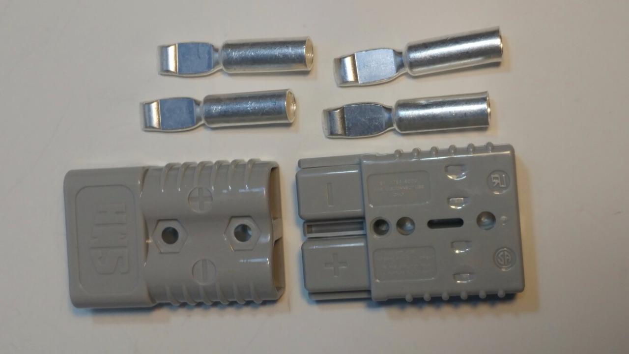 Anderson Style - SMH/ITEC SY175 Series 1/0 Gray BATTERY CONNECTOR 175 amp