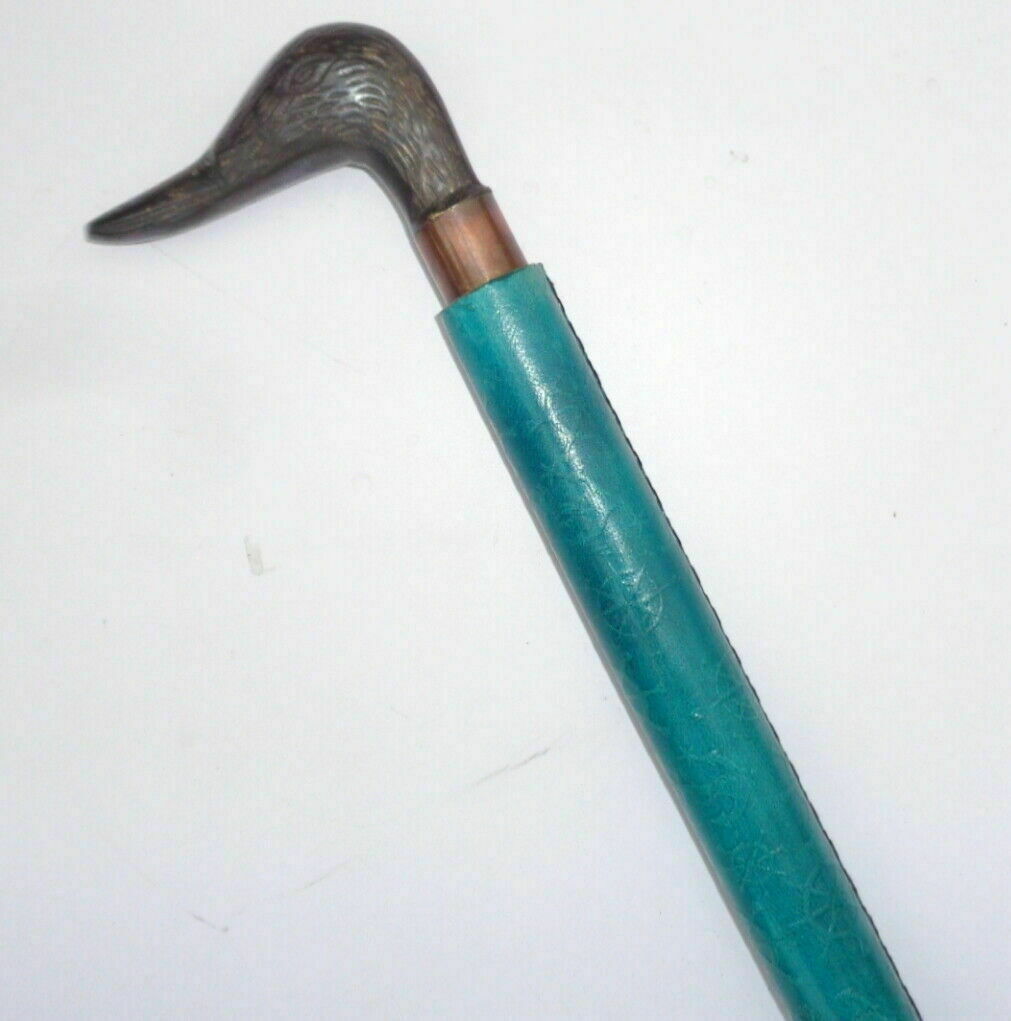 Antique Leather Wraped Handle Victorian Designer Shaf… - Gem