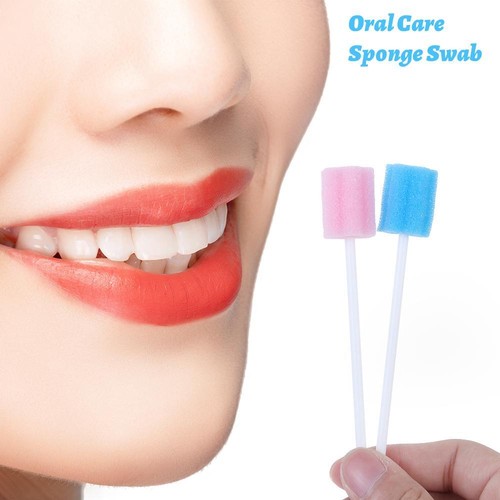 Head Oral Care Sponge Swab Tooth Cleaning Mouth Swabs Sponge Dental ...