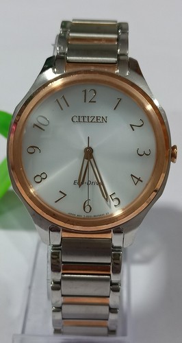 E031-R010867 CITIZEN ECO-DRIVE WHITE DIAL TWO-TONE WOMEN'S WATCH C1-97 ...
