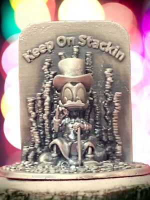 Scrooge McDuck Silver Statue 3oz .999 Fine Silver Limited Mintage ...