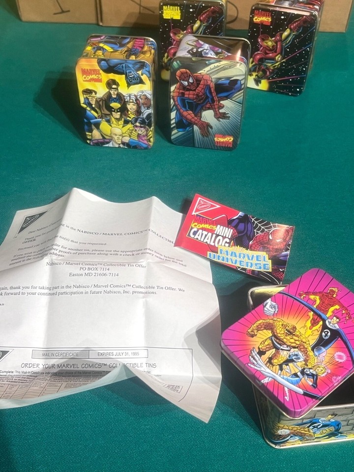 Iron Man Marvel Comics Tin Stash Box 1994 Nabisco Collector's Limited ...