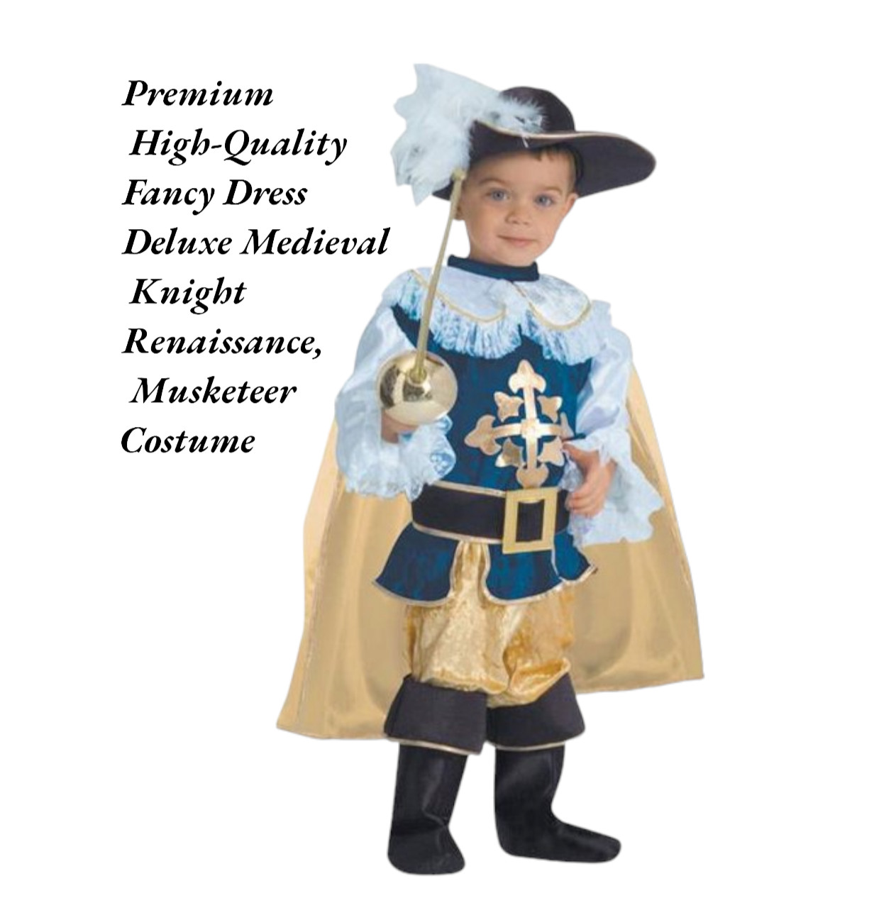Medieval Knight Renaissance Musketeer Premium Deluxe … - Gem