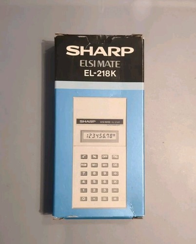 Vintage SHARP ELSI MATE EL-218K Electronic 8 Digit Calculator Early ...