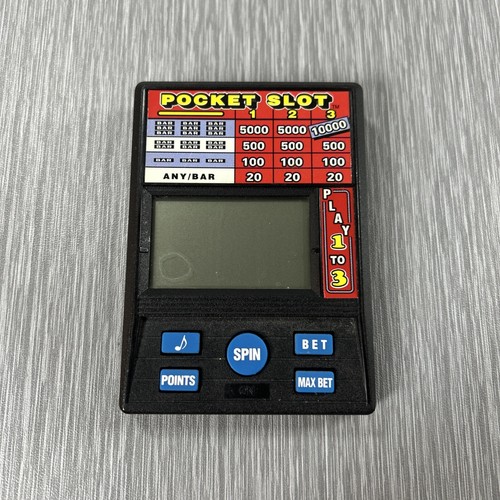 Vtg Radica Pocket Slot 10000 Handheld Slot Machine Game Model 1370 ...