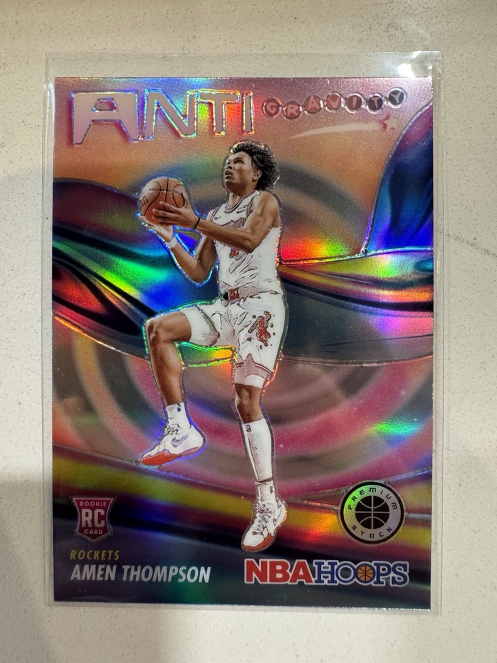 2023-24 Panini Hoops Premium Stock Amen Thompson Anti Gravity Silver ...
