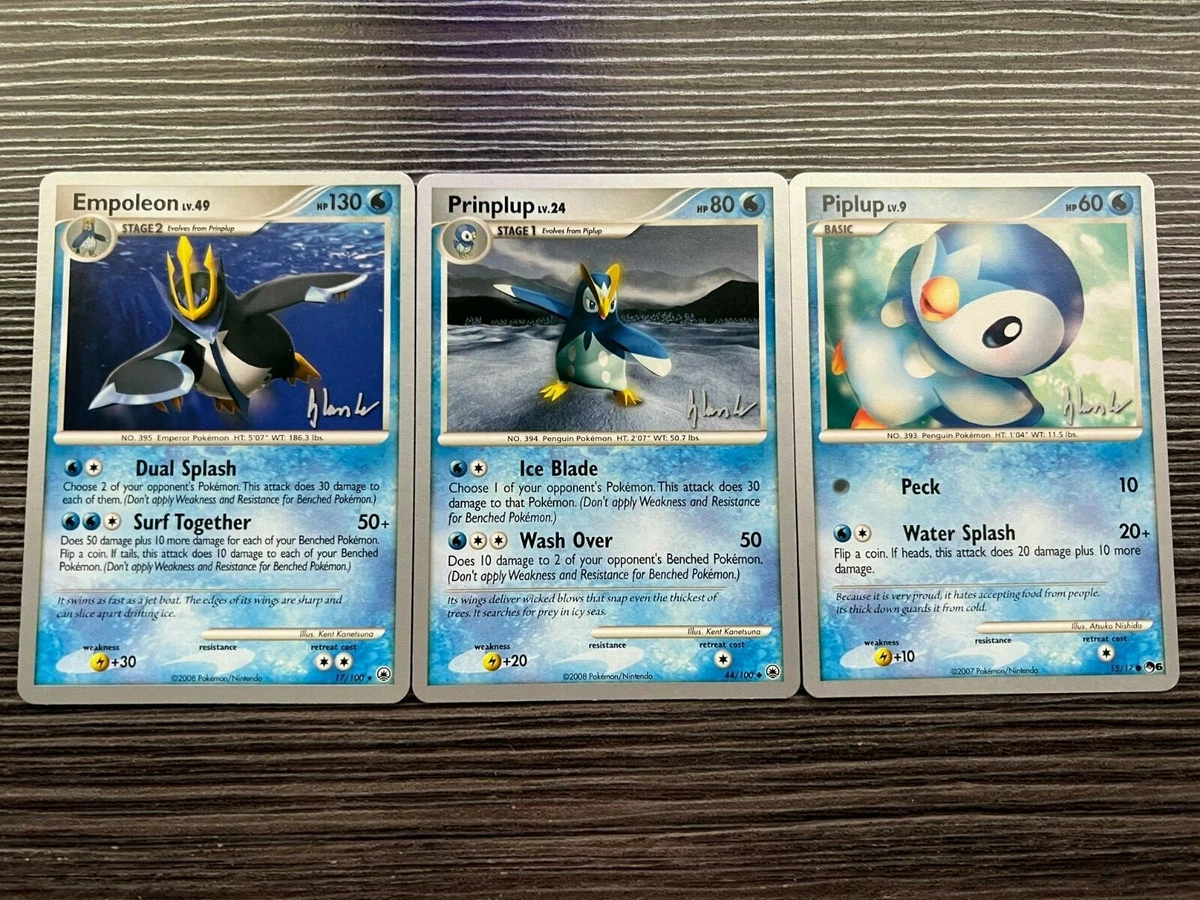 Piplup Evolution Card