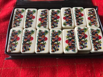 Vintage Jamaica Dominoes Double Six, 28Pc. High polished tiles | eBay