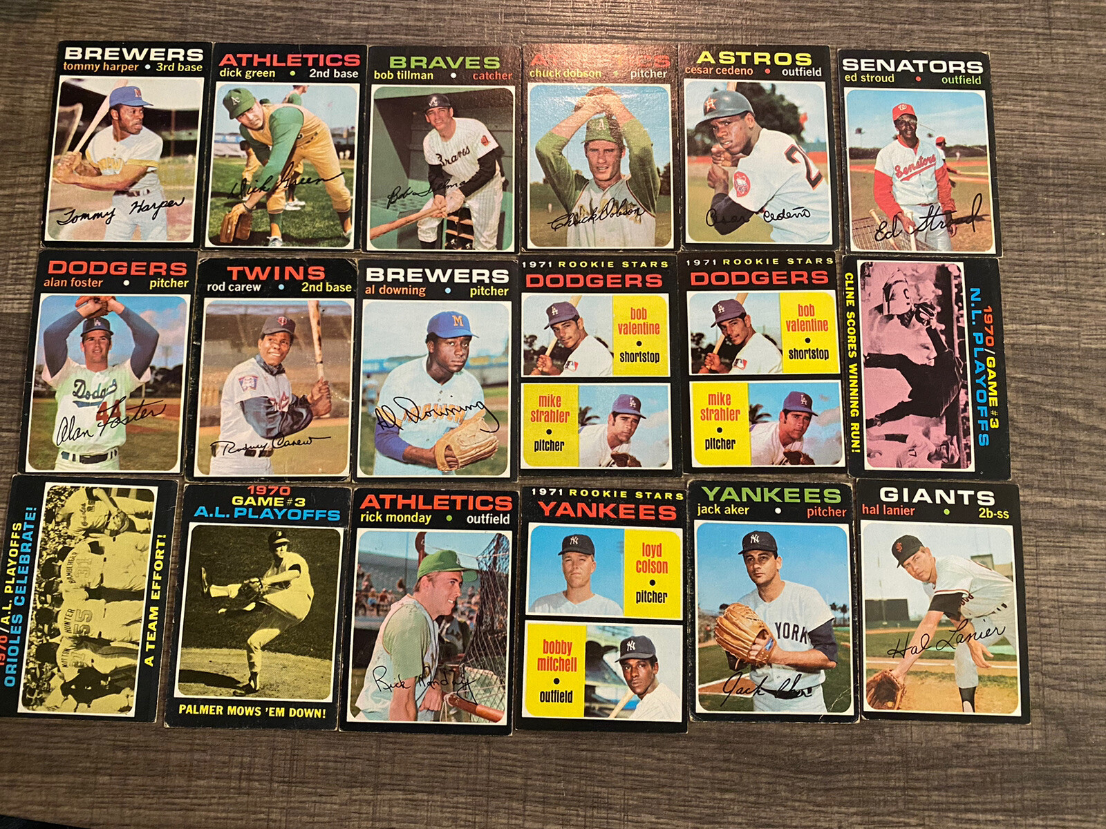 54 1971 Topps MLB Baseball Card Lot | eBay