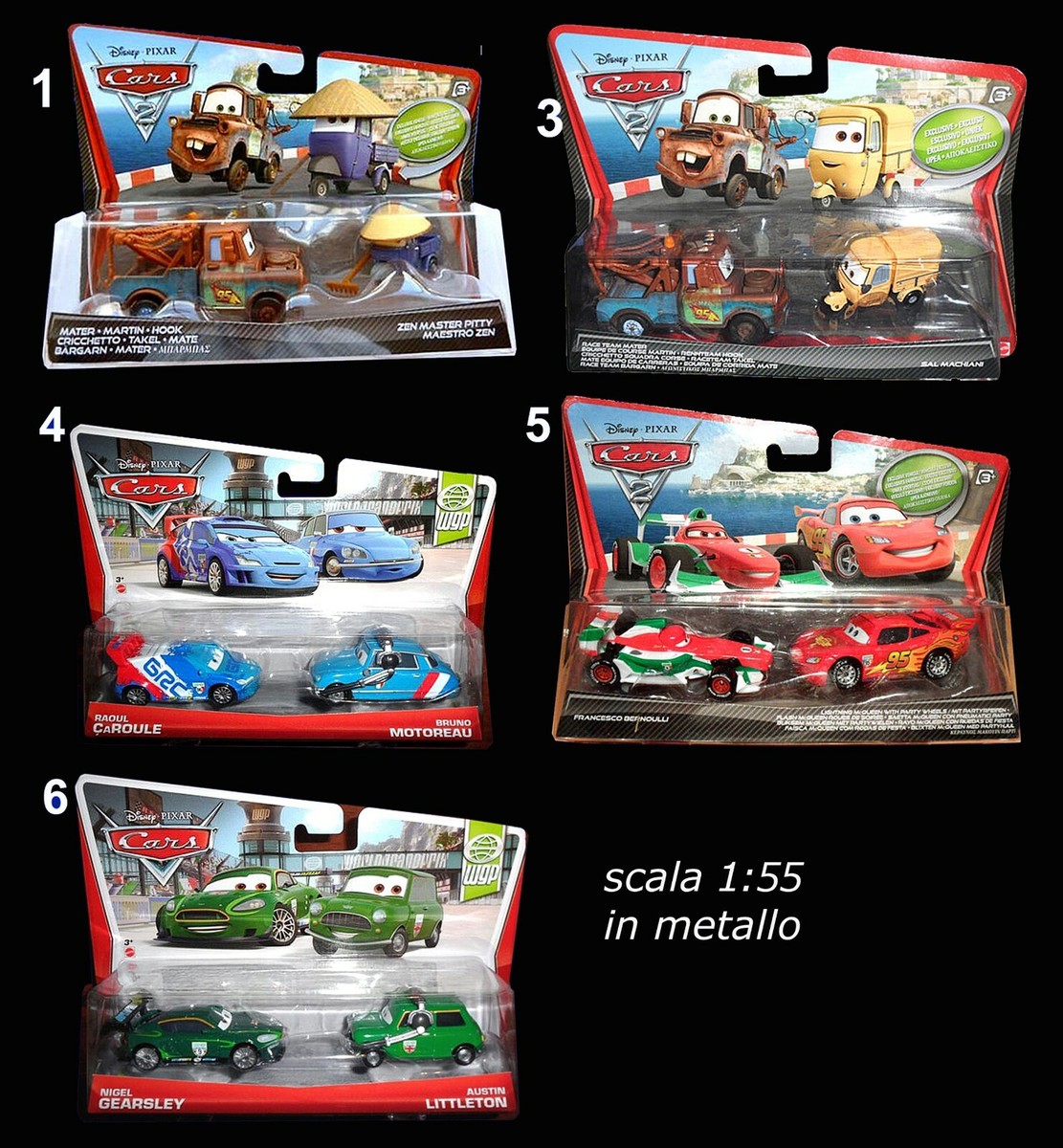 Giocattoli Pixar Cars 2 Mattel Disney Cars 2025 2 Pack Case A UNBOXING
