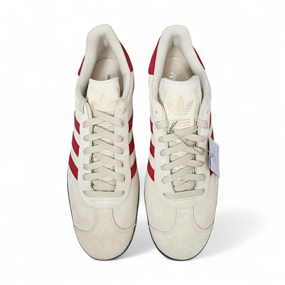 Adidas Gazelle Originals Suede Trainer Sand Strata Scarlet JH5393 Men's ...
