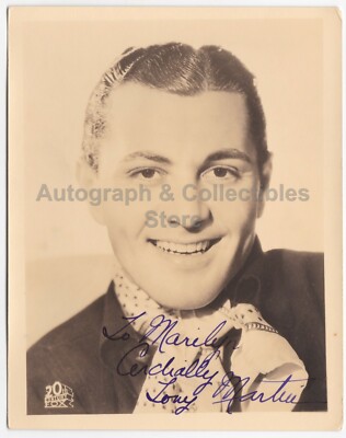 Tony Martin 1930s Original Vintage Signed Autograph 5.5x7 Fan Photo | eBay