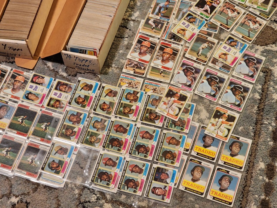 Huge Lot of 5400+ 1974 Topps Baseball Cards - Set Builder's Hoard | eBay