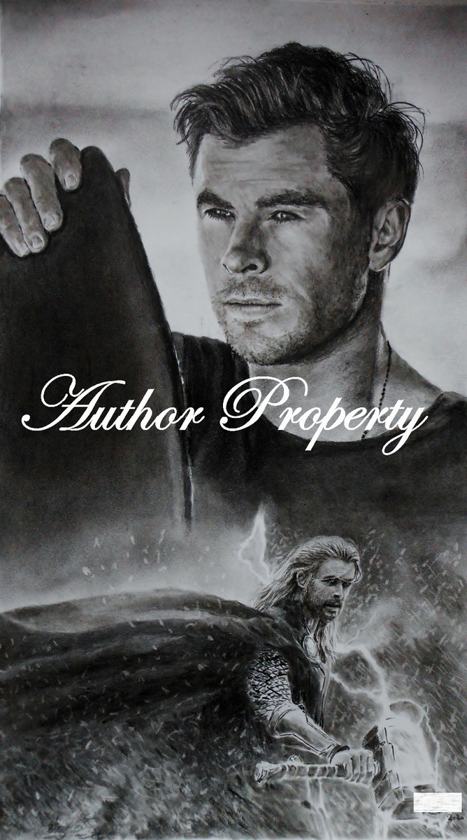 Chris Hemsworth Thor Drawing