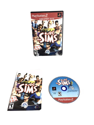 Sims (Sony PlayStation 2 PS2, 2002) Video Game EUC Complete with Manual ...