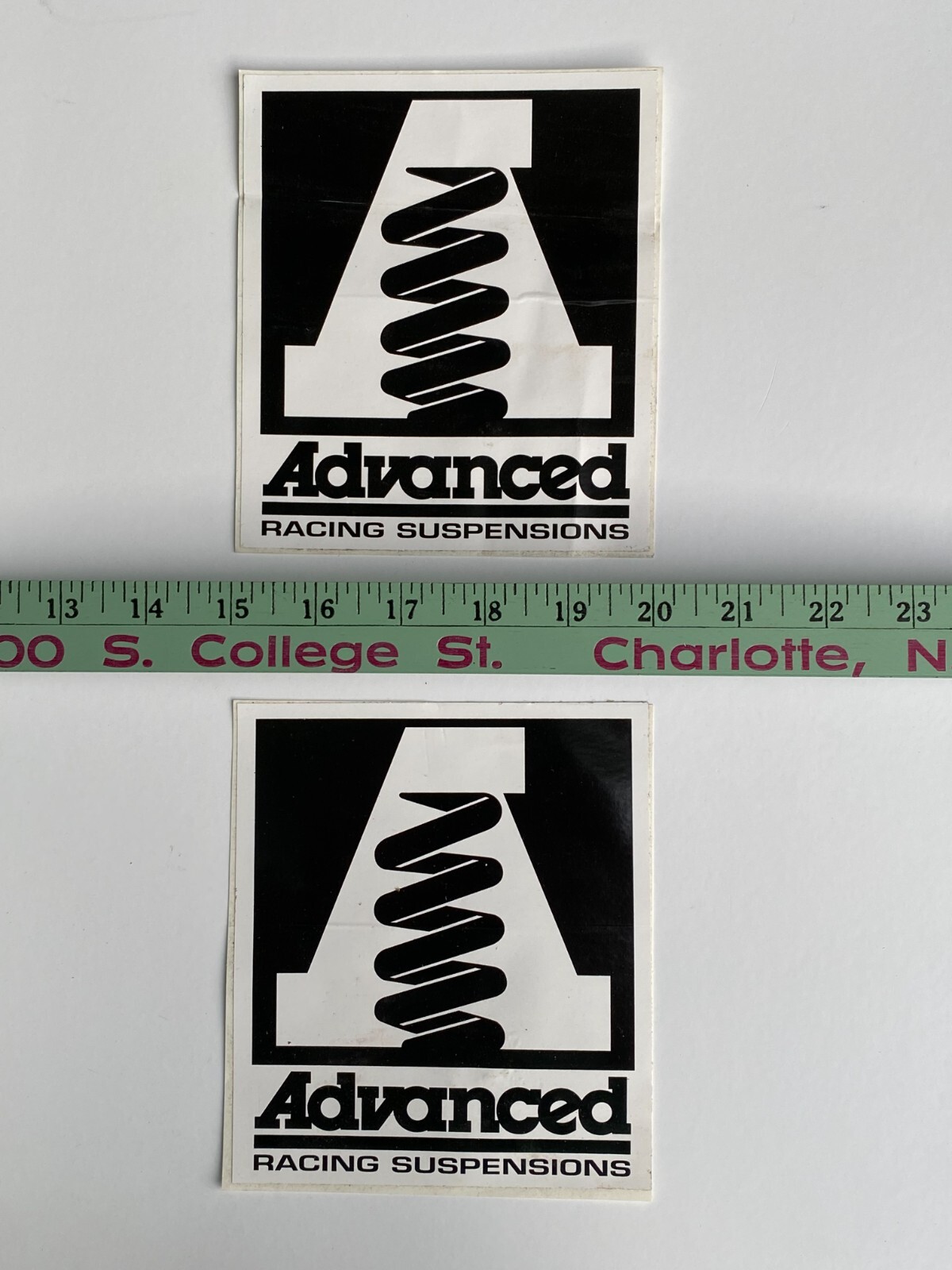 2 Unused Auto Racing Vintage Vinyl Racing Decals "Advanced" 1990's | eBay