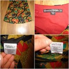 GUDRUN SJODEN ECO COTTON MULTICOLORED FRONT PLEAT BOTANICAL PRINT DRESS ...