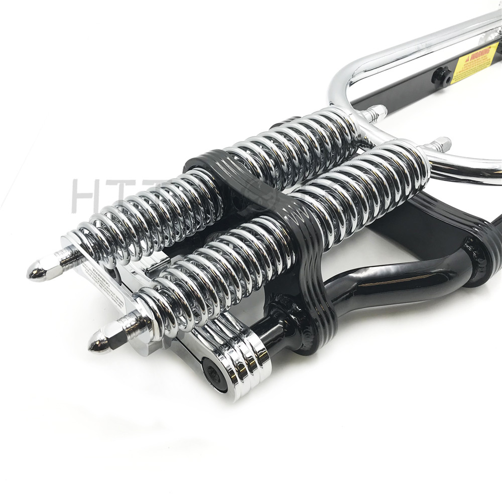 Chrome Springer Front End +4 Length For Harley Sportster Bobber Chopper ...