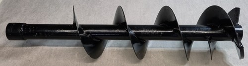 8 in Heavy-Duty Post Hole Auger Bit 1/2 Shear Pin 1-1/4 Thread ...