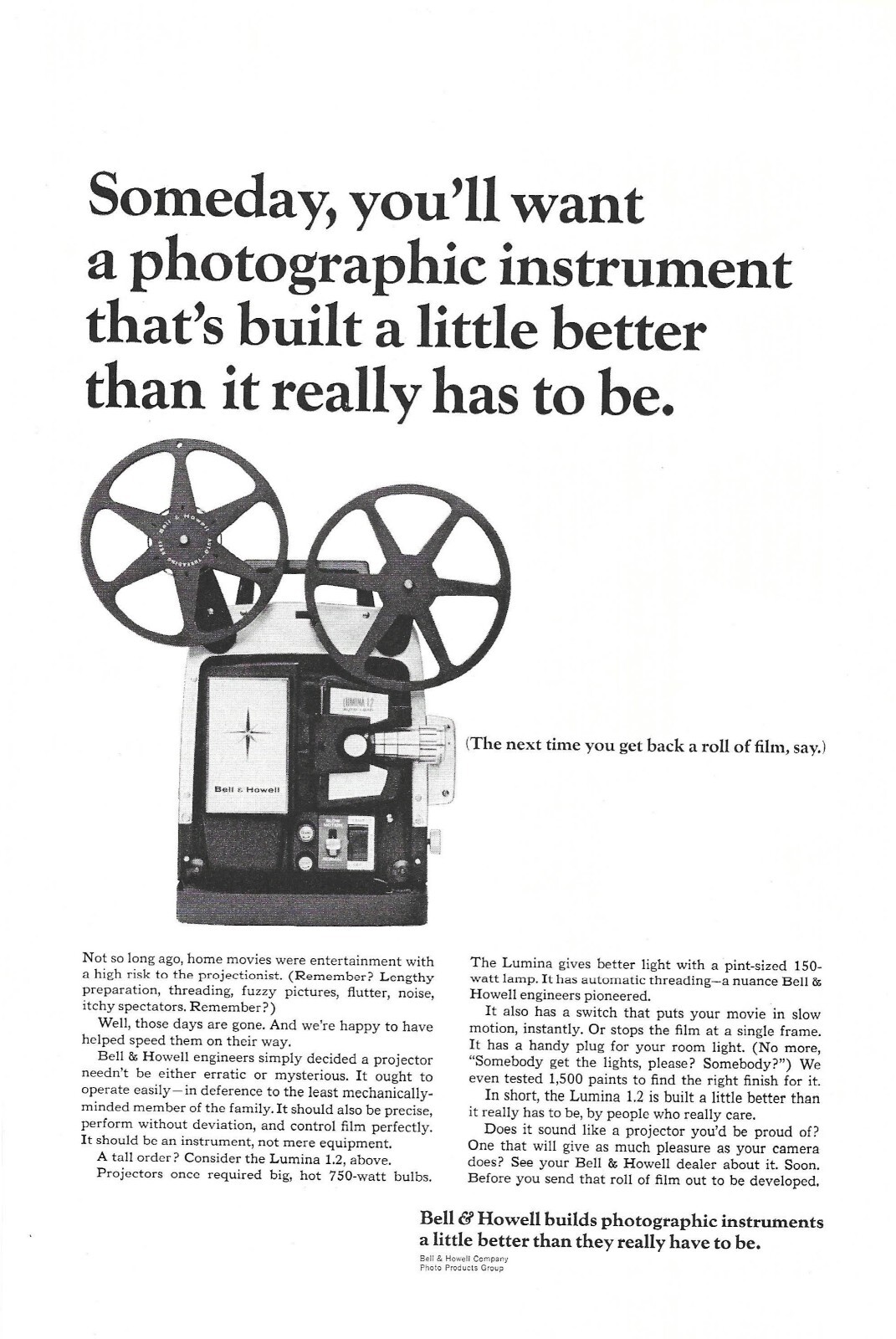 1965 Bell & Howell Movie Camera Vintage Print Ad Ephemera Video Super 8 ...