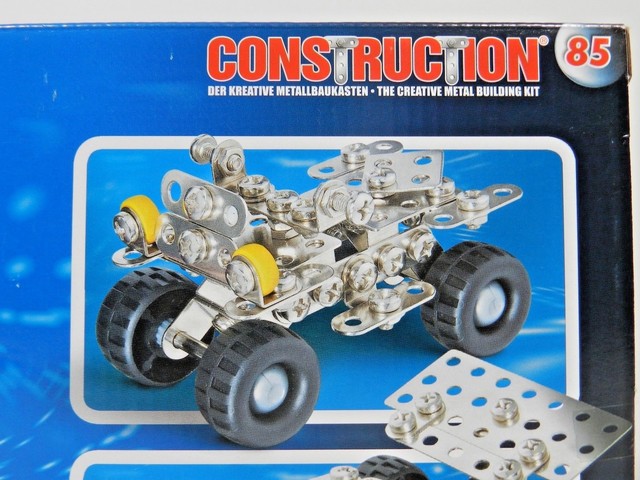 RARE Discont Retired Eitech C85 85 Metal Construction Erector Kit Race ...
