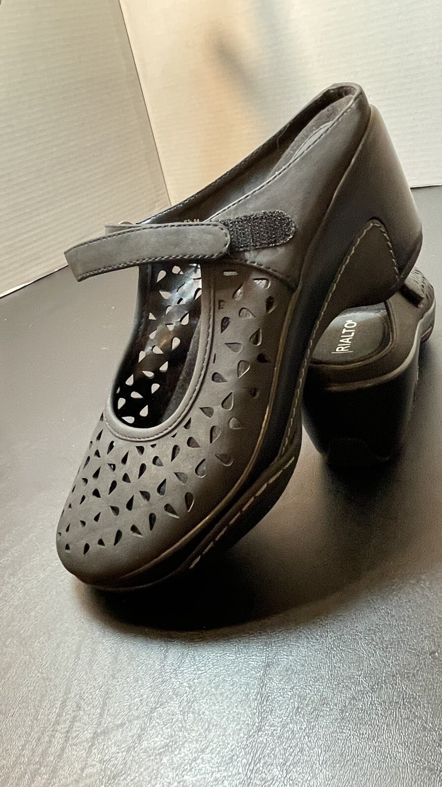 Rialto Vienna Black Mary Jane Comfort Shoe Clog Women… - Gem