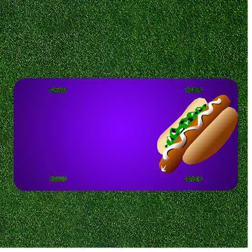 Custom Personalized License Plate With Add Names To Hot Dogs Food Bun ...