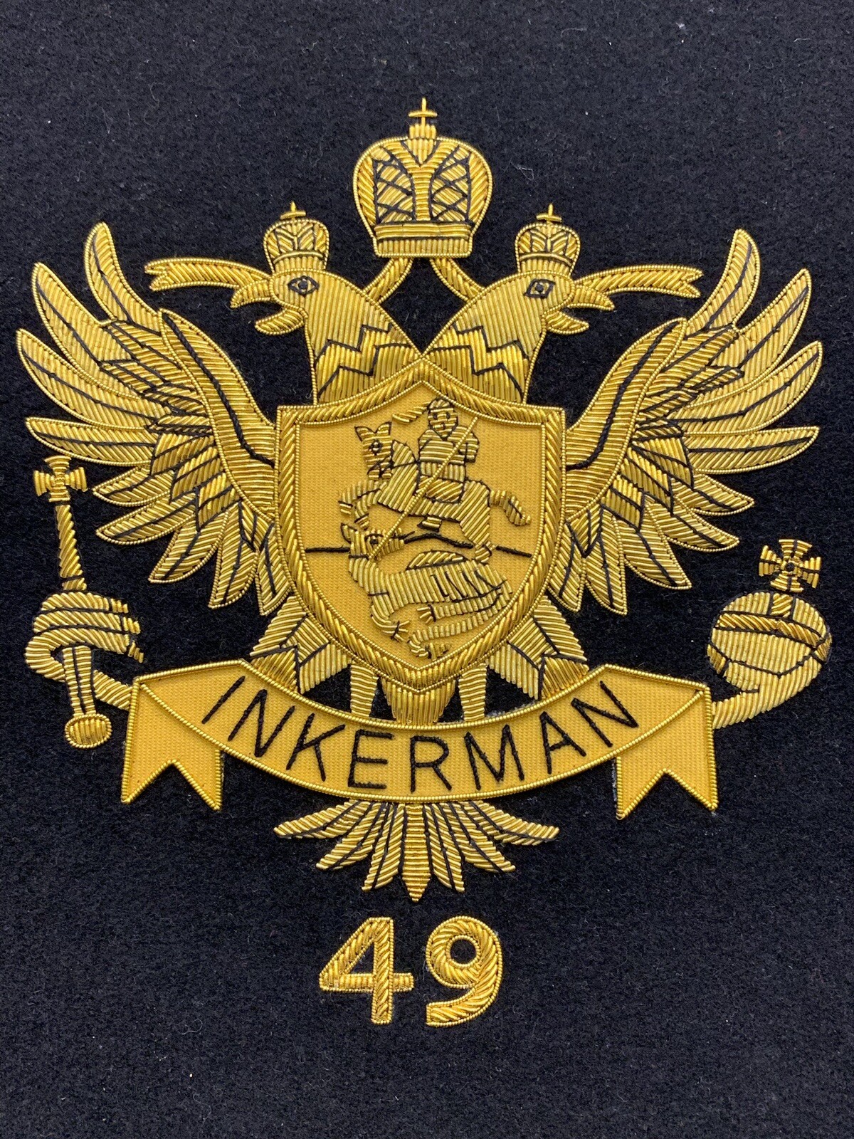 49 Inkerman Frameable Badge Bullion And Wire Bullion Embroidered Frame ...