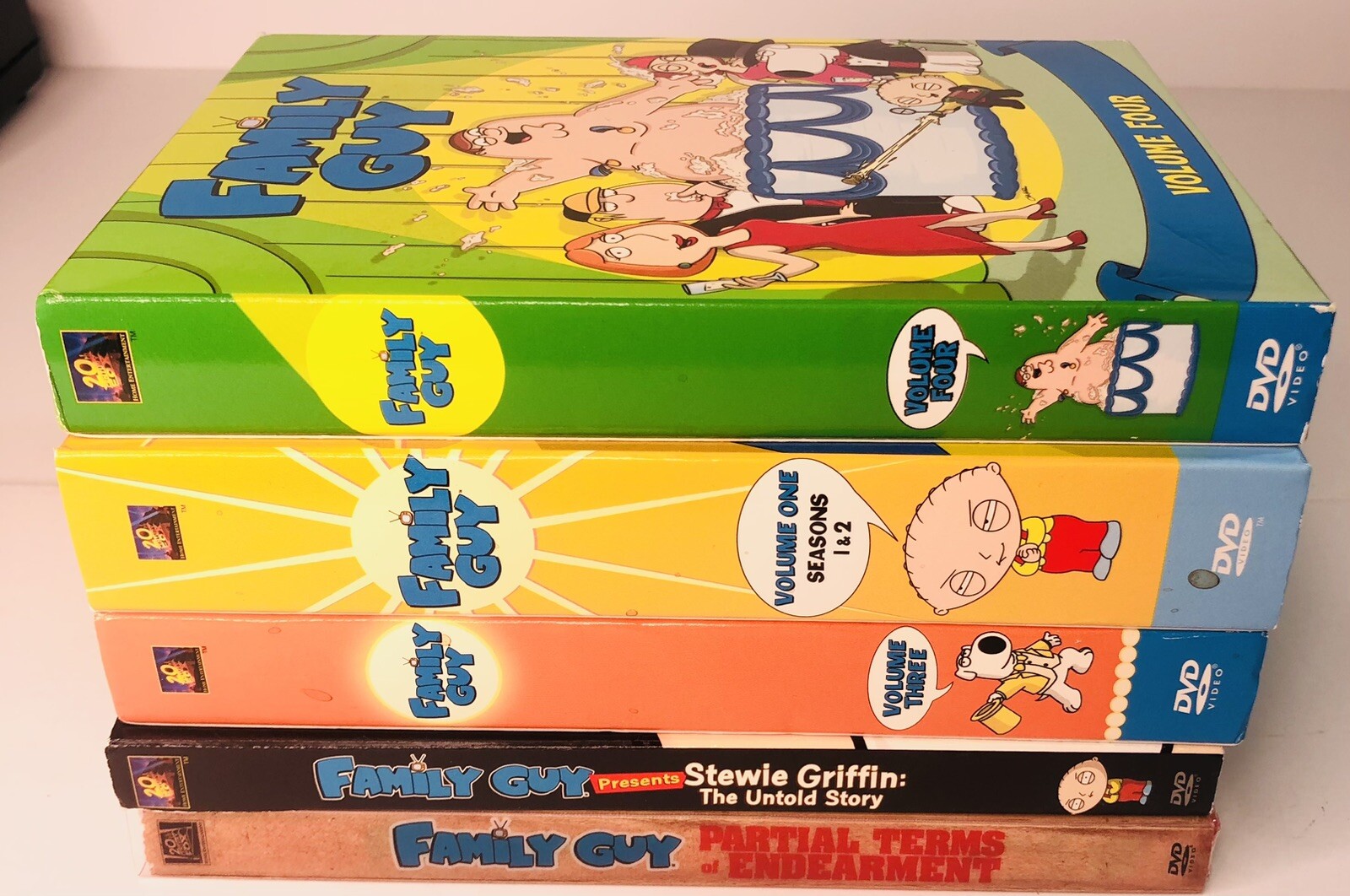 FAMILY GUY DVD Sets : Seasons 1-4 + Stewie Untold Story And Banned From ...
