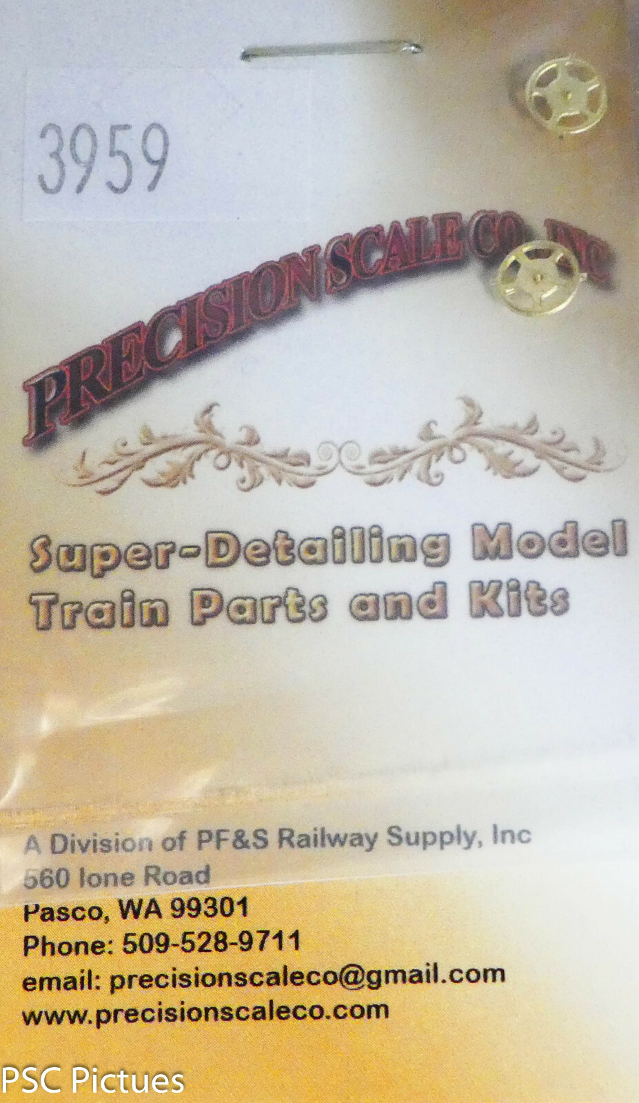 Precision Scale HO #3959 Brake Wheel, Peacock, 3rd Generation Diesel ...